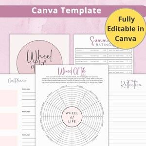 Wheel of Life Coaching Template: Life Balance, Goal Setting (canva ...