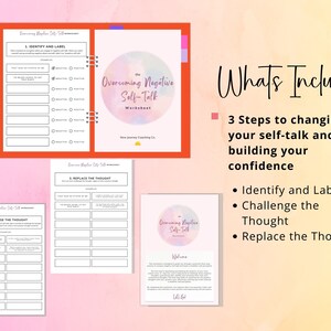Overcome Negative Self Talk Worksheet Challenge Negative Thoughts ...