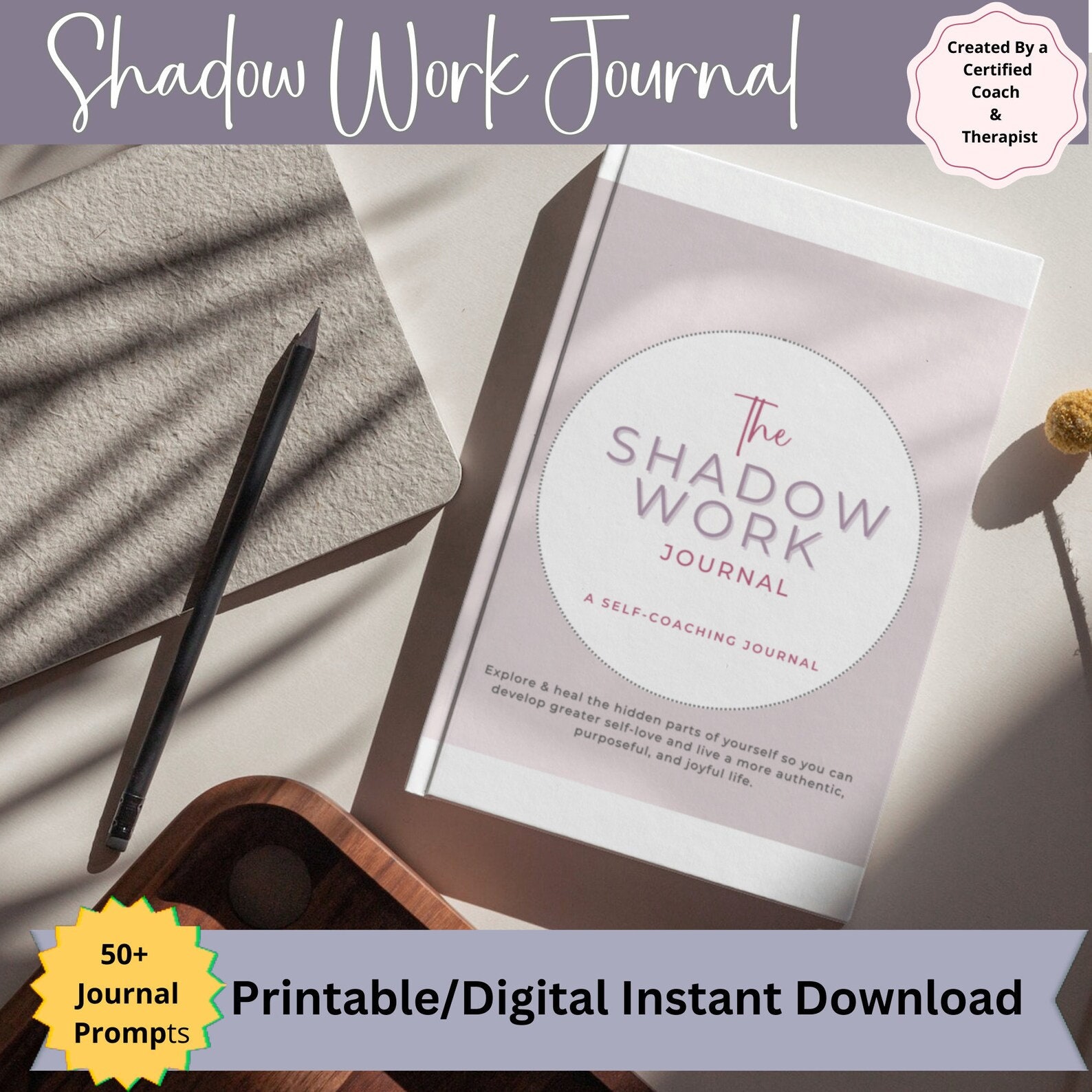 Shadow Work Journal Shadow Work Workbook Mental Health Journal Prompts ...