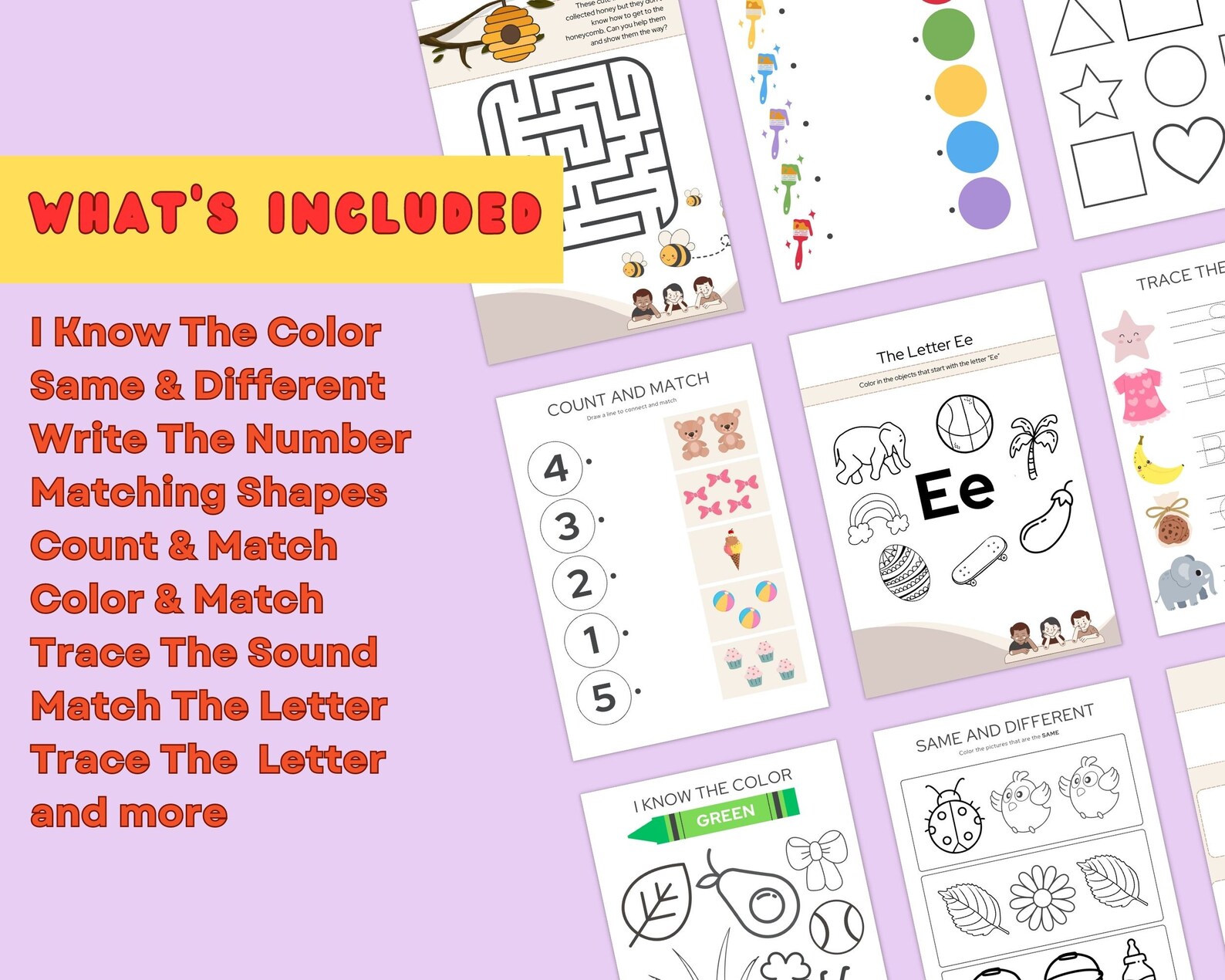 40 Kids Activity Printable Summer Activity Book for Kids - Etsy