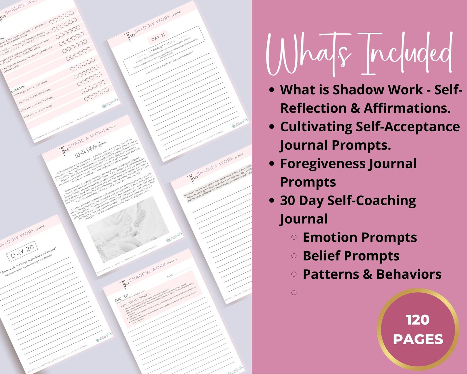 Shadow Work Journal Shadow Work Workbook Mental Health Journal Prompts ...
