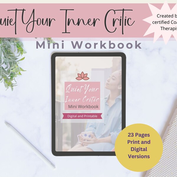 Inner Critic Worksheet - Etsy