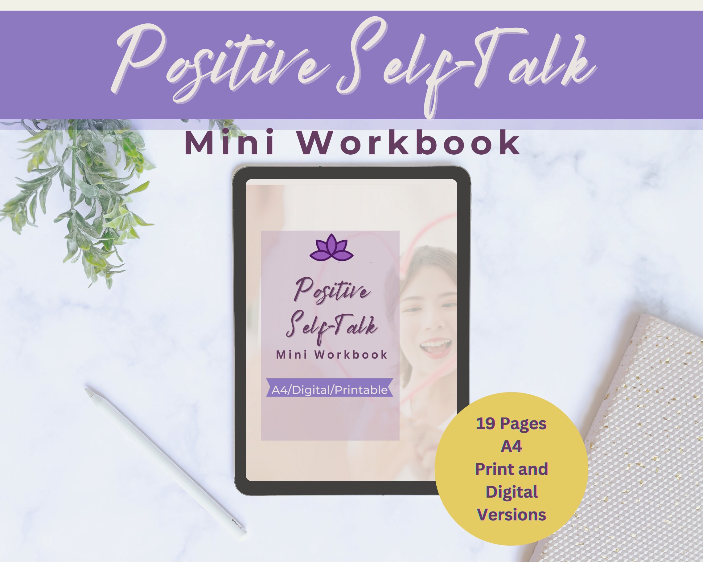 Inner Critic Workbook Positive Self-talk Workbook Self-esteem ...