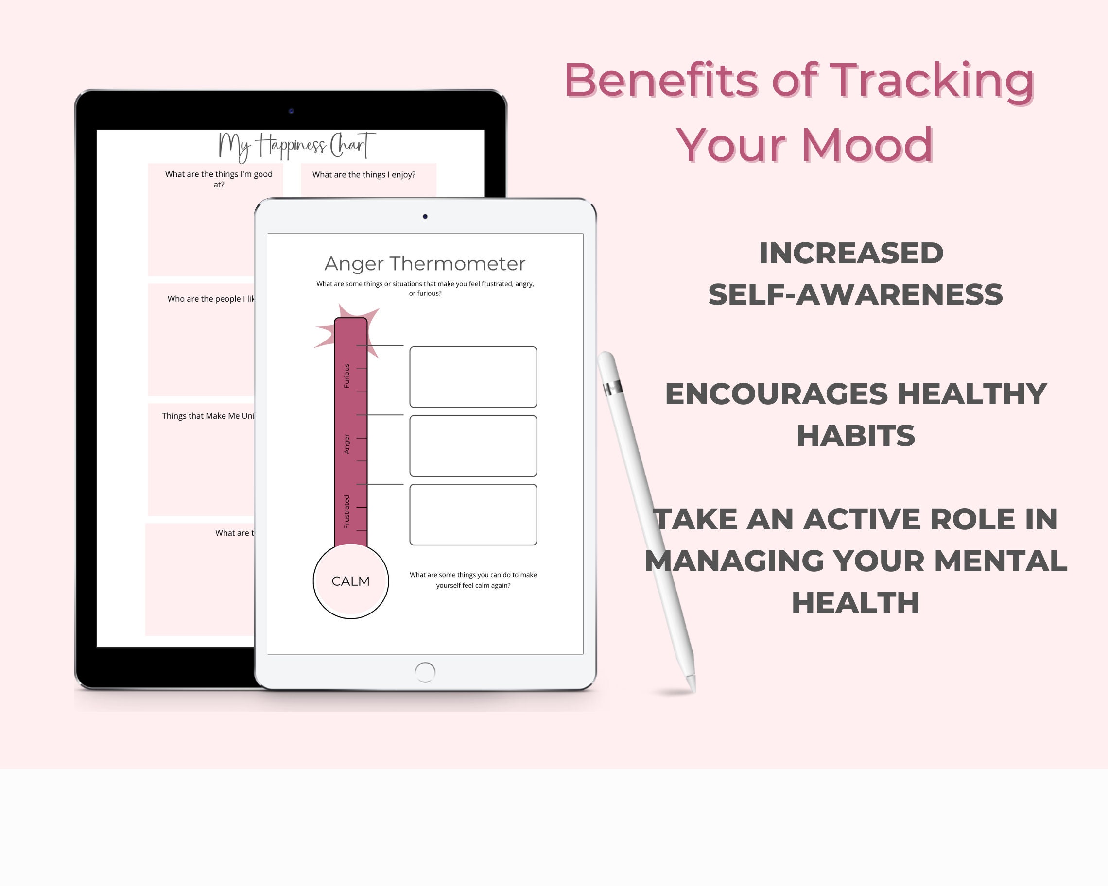 Mood Tracker Journal Mood Tracker Self Care Journal Self-love Planner ...