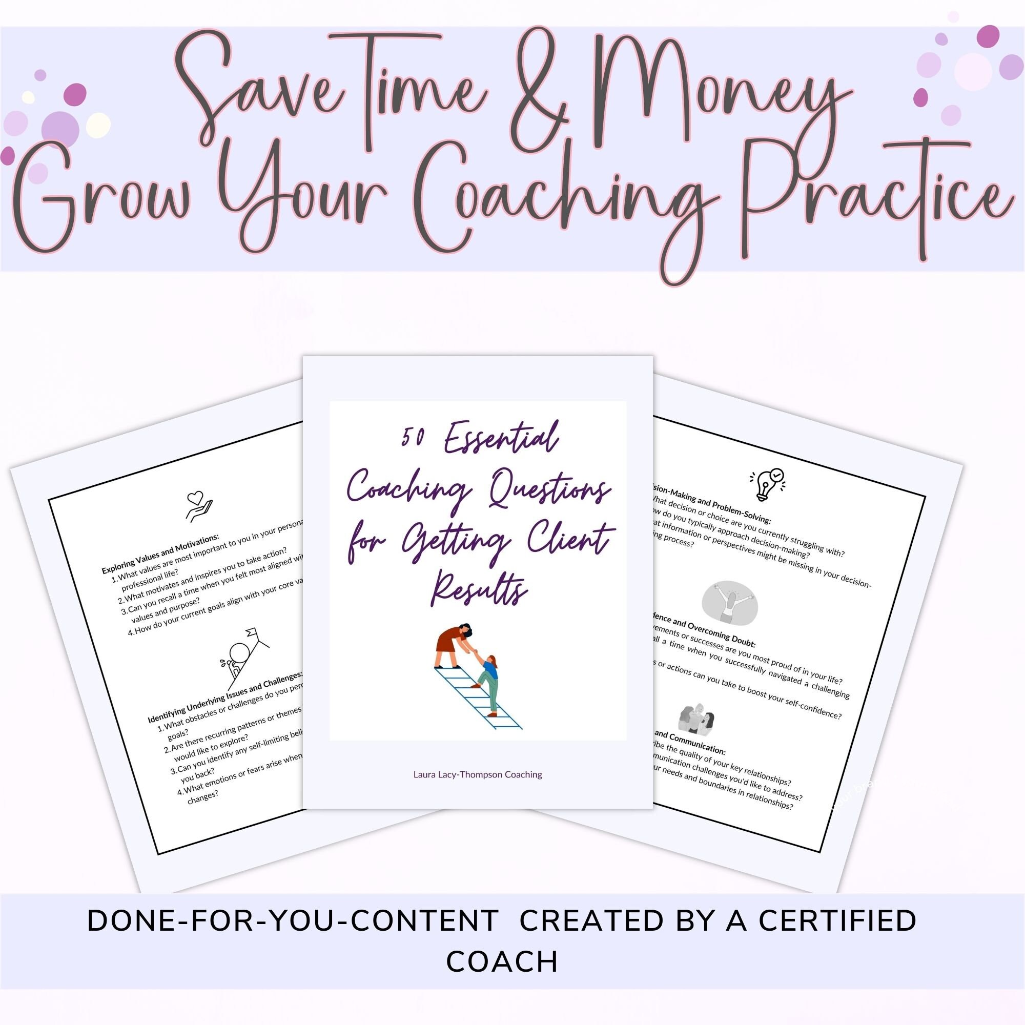 50 Essential Coaching Questions for Client Results, Done for You Coach ...