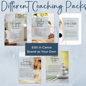 Emotional Intelligence Worksheet Template Life Coach Done for You ...