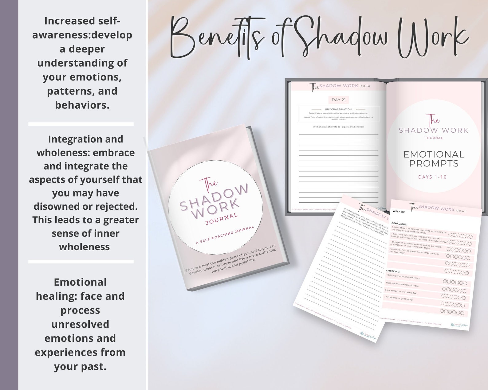 Shadow Work Journal Shadow Work Workbook Mental Health Journal Prompts ...