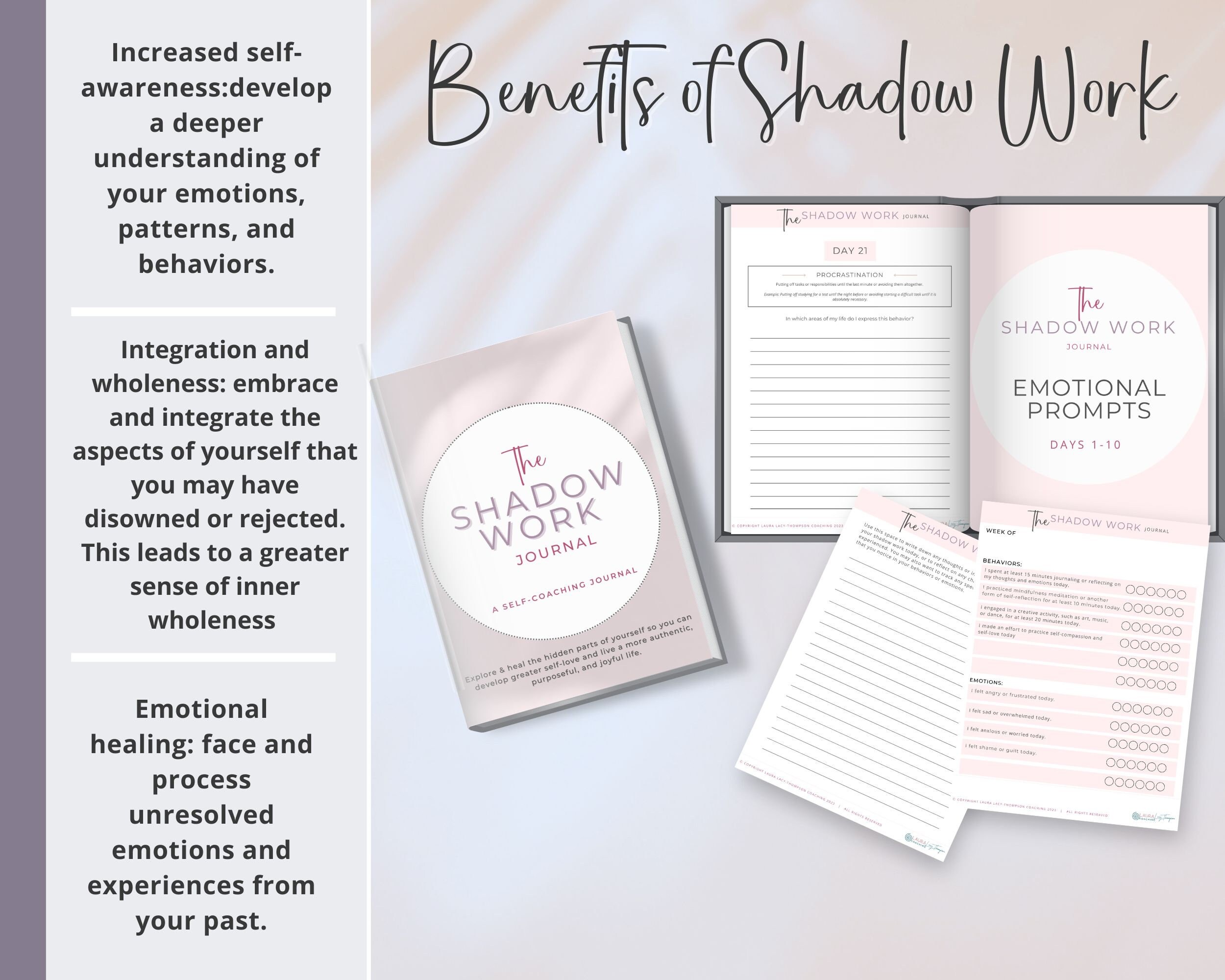 Shadow Work Journal Shadow Work Workbook Mental Health Journal Prompts ...