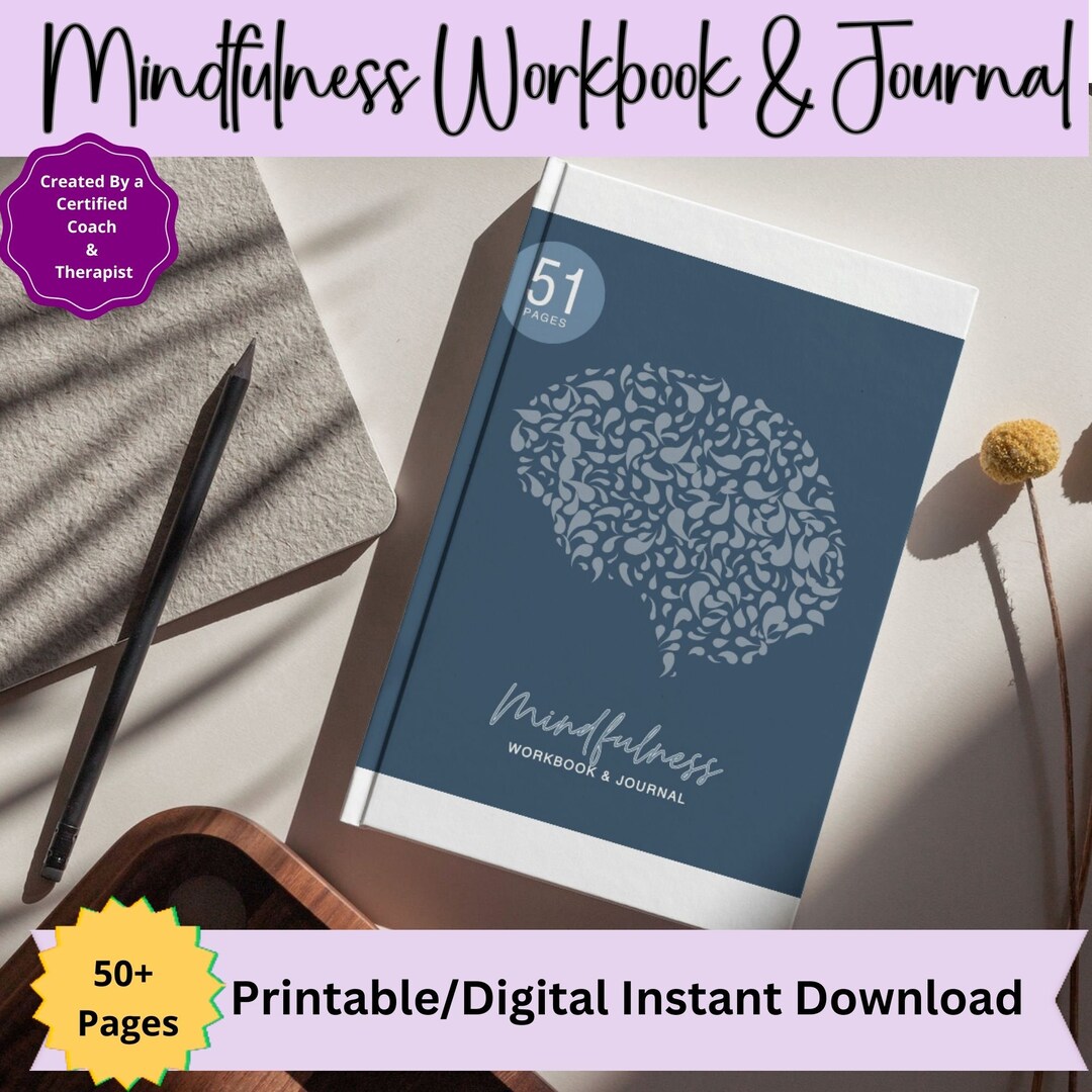 Mindfulness Workbook & Journal: Self-care Prompts, Affirmations ...