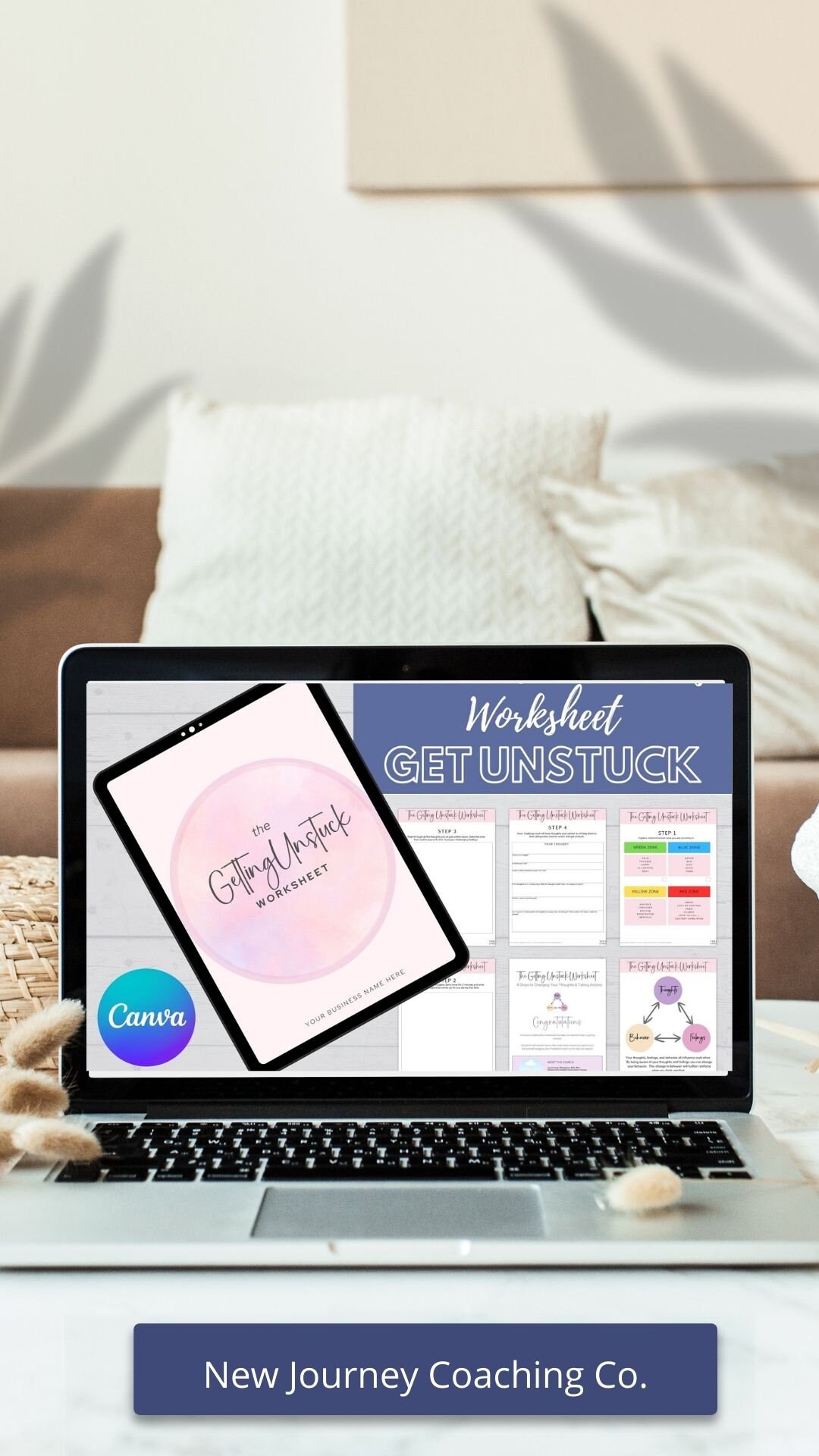 Coaching Templates Done for You Workbook Get Unstuck Worksheet Life ...