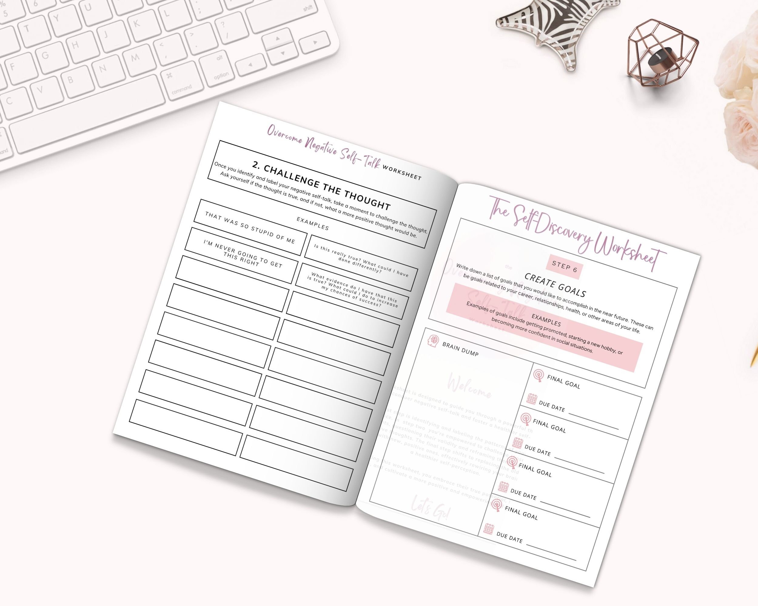 Overcome Negative Self Talk Worksheet Challenge Negative Thoughts ...