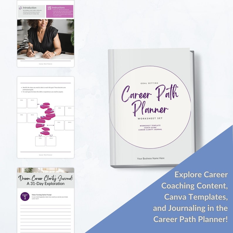 Career Coaching Worksheet Template Career Path Planner Workbook PLR ...