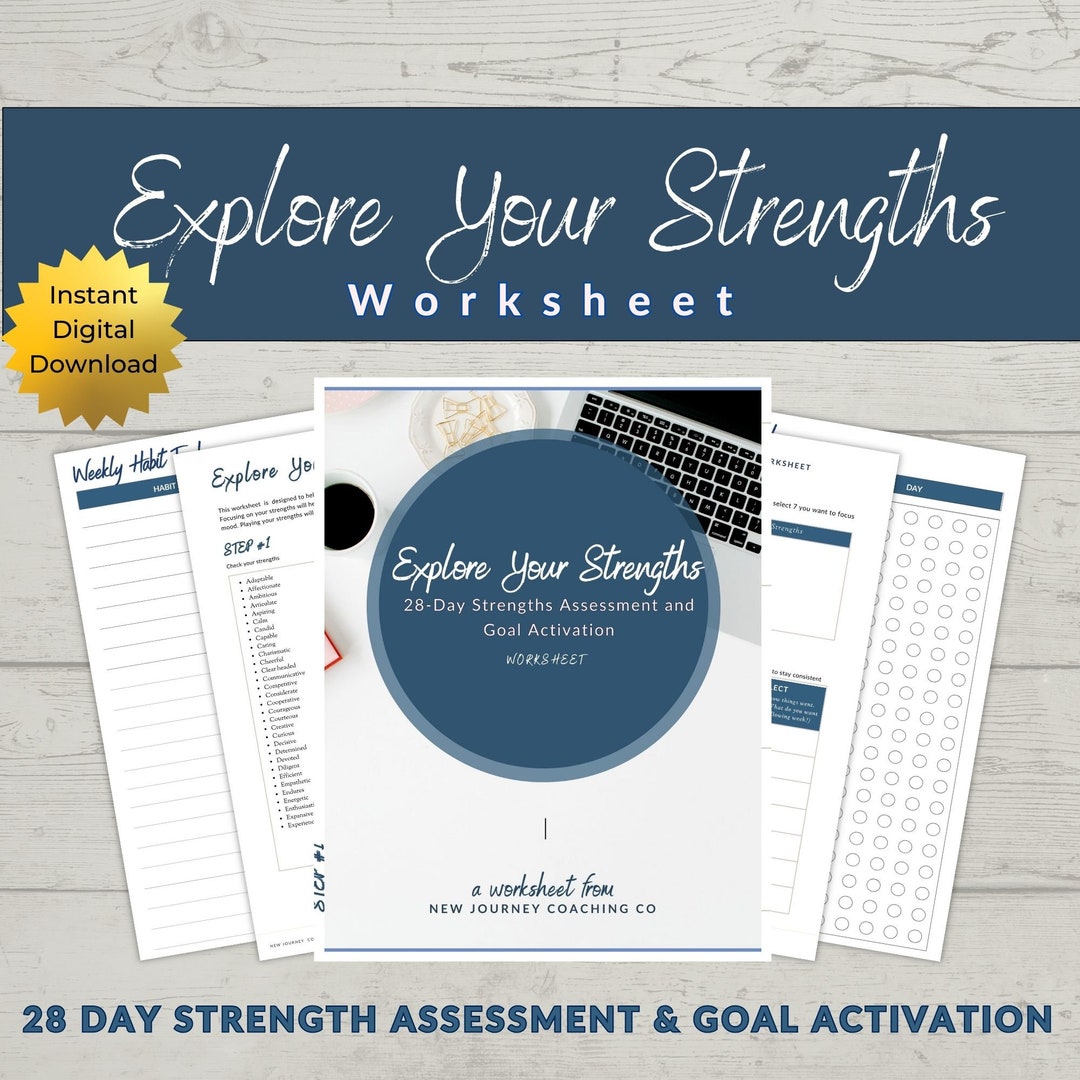 Explore Your Strengths Worksheet Discover Your Strengths Life Coaching ...