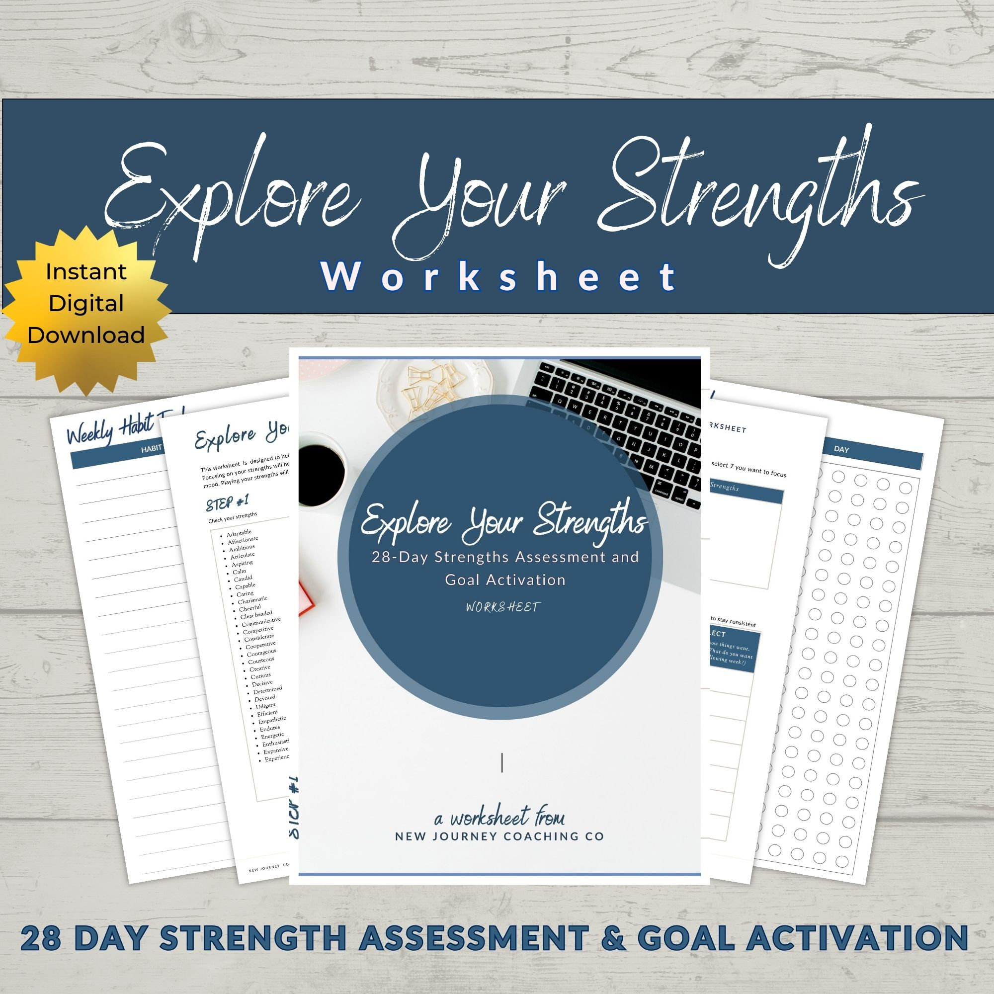 Explore Your Strengths Worksheet Discover Your Strengths Life Coaching ...
