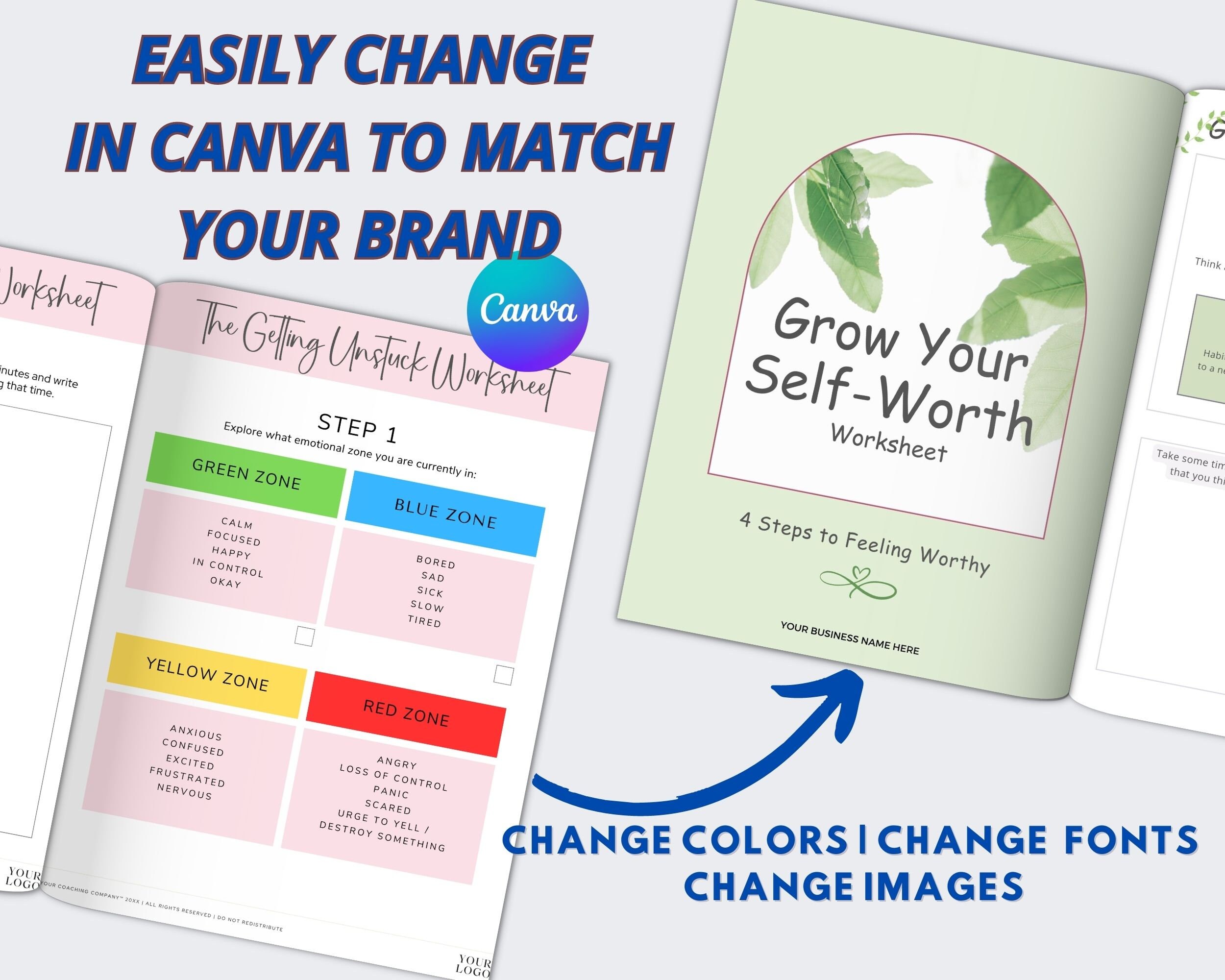 Coaching Templates Done for You Workbook Get Unstuck Worksheet Life ...