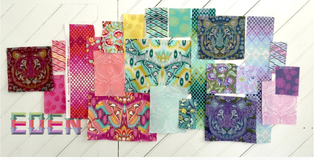 RARE Tula Pink COMPLETE Set, Eden Fat 8th Bundle - Etsy