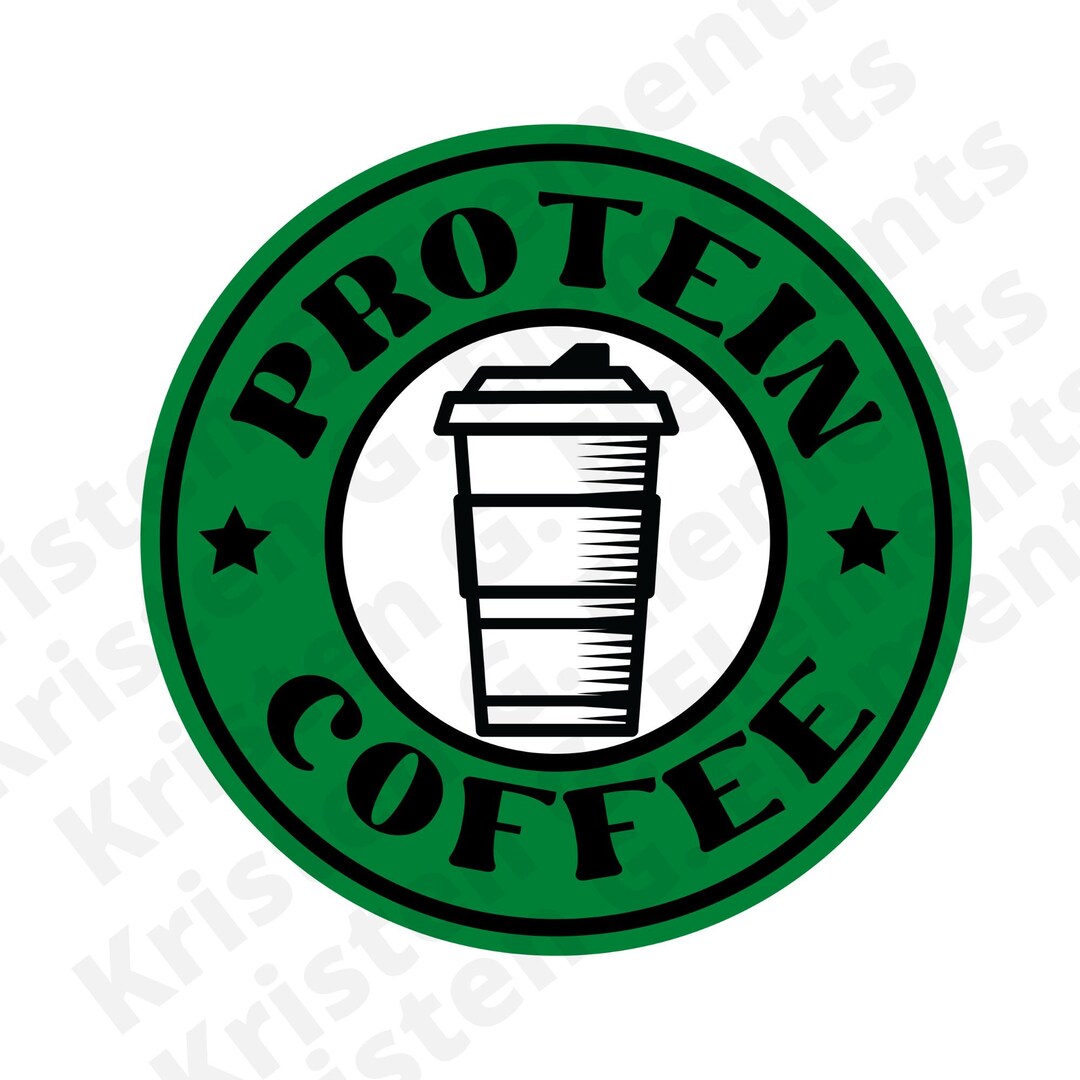Protein Coffee SVG, Proffee, Coffee Logo, Svg Png File, Print on Demand ...