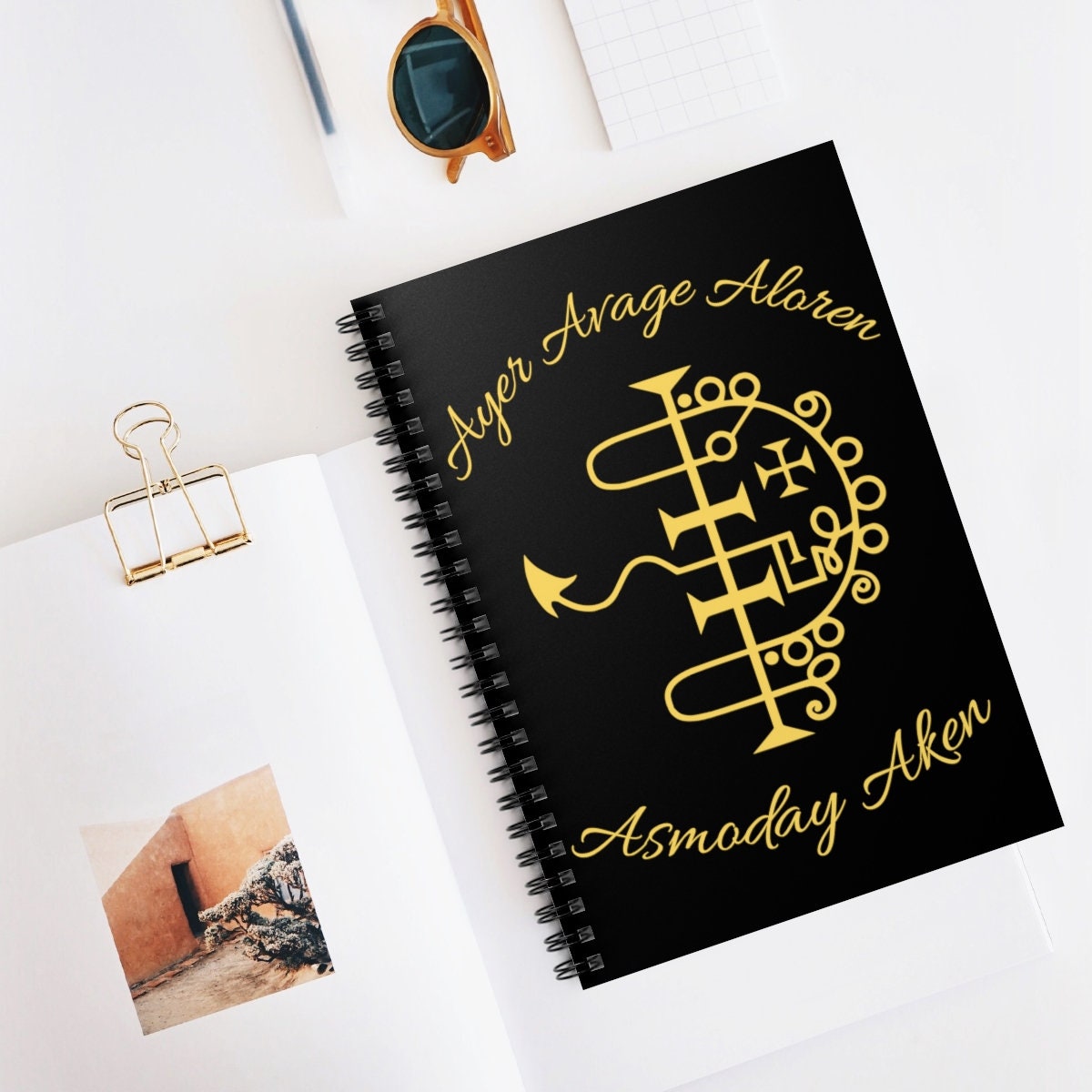 Asmodeus Sigil and Enn Notebook - in Gold - Etsy