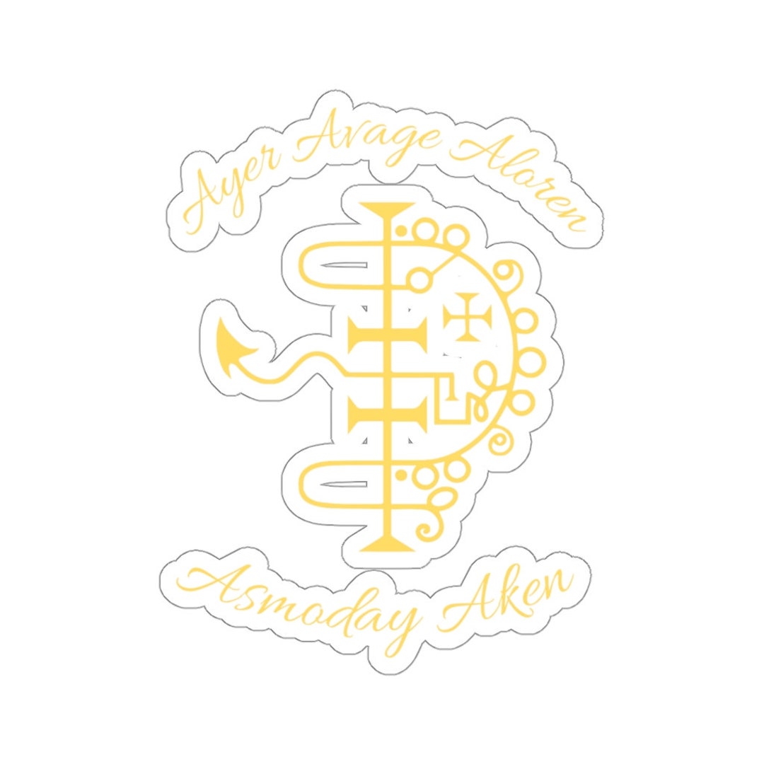 Asmodeus Sigil and Enn Kiss-cut Sticker - Etsy