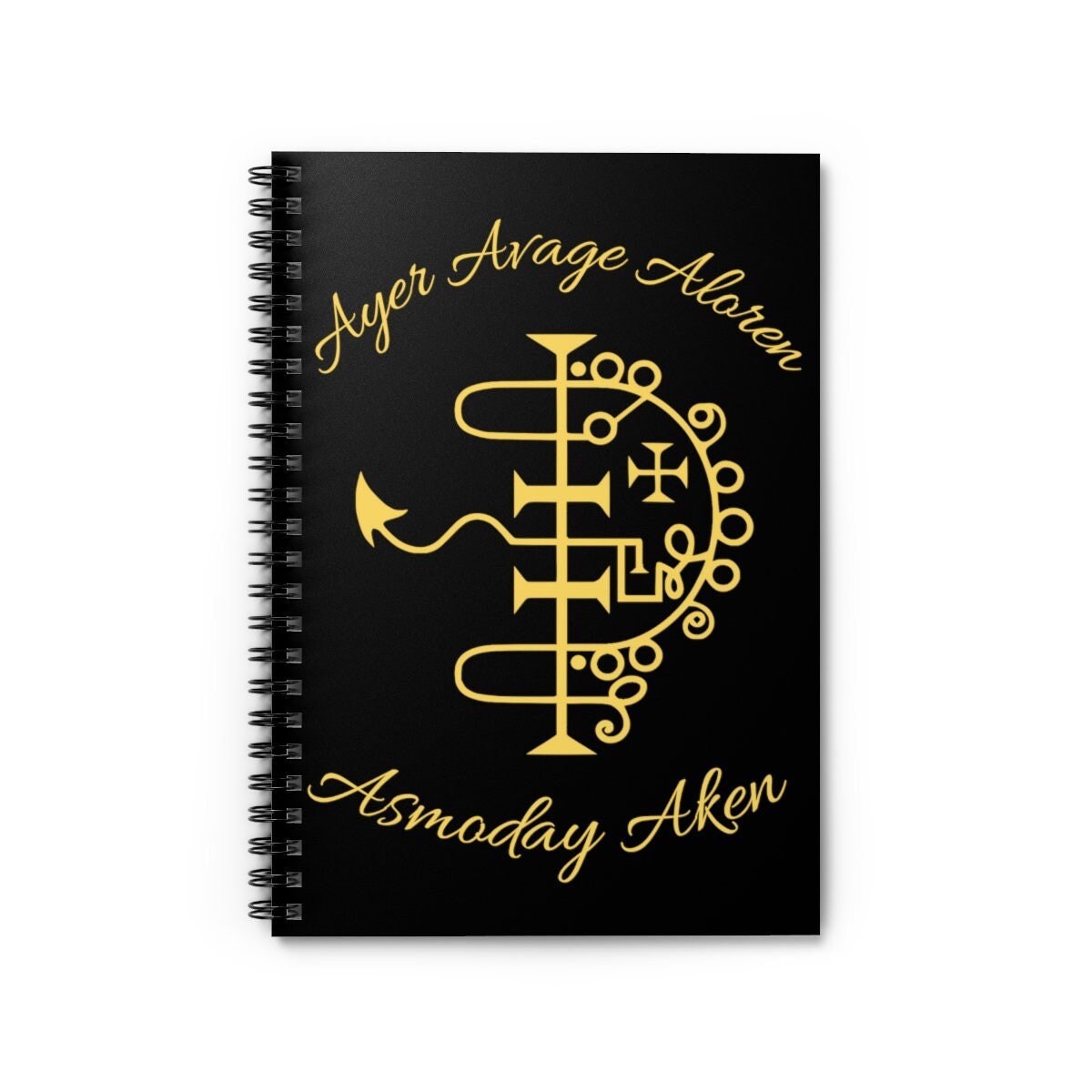 Asmodeus Sigil and Enn Notebook - in Gold - Etsy
