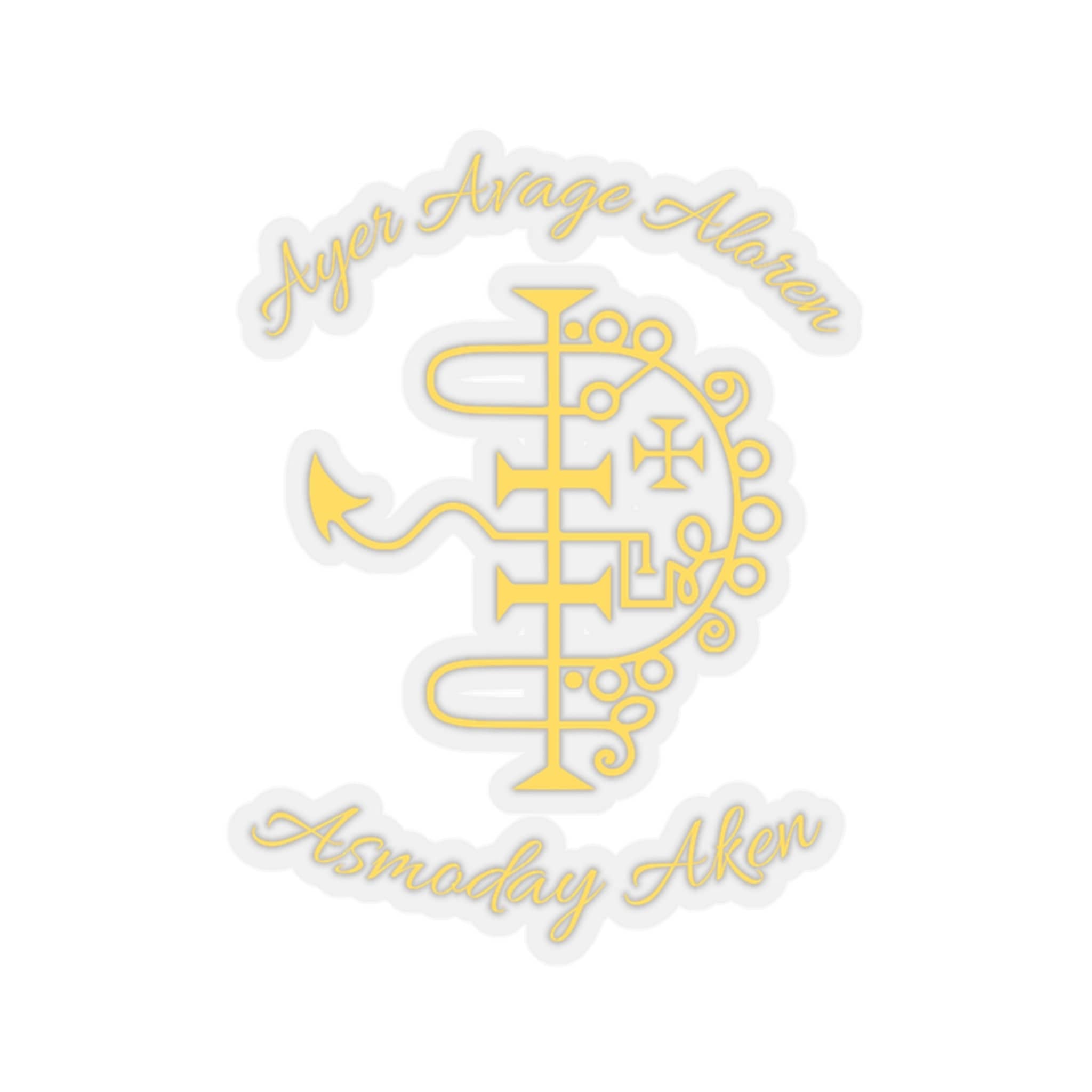 Asmodeus Sigil and Enn Kiss-cut Sticker - Etsy