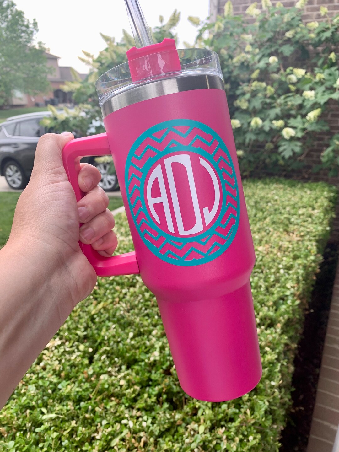 Monogram 40 Oz Tumbler | Decorated 40 Oz | Cup Wrap Decoration ...