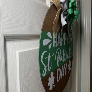 St. Patrick's Day Door Hanger | Welcome Sign | Front Door Decor ...