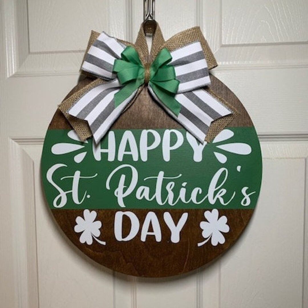 St. Patrick's Day Door Hanger | Welcome Sign | Front Door Decor ...