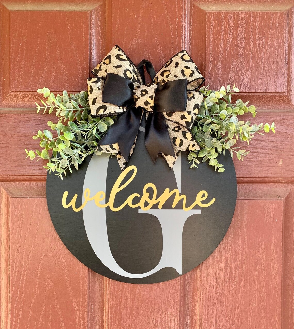 Personalized Door Hanger Family Welcome Sign Front Door - Etsy