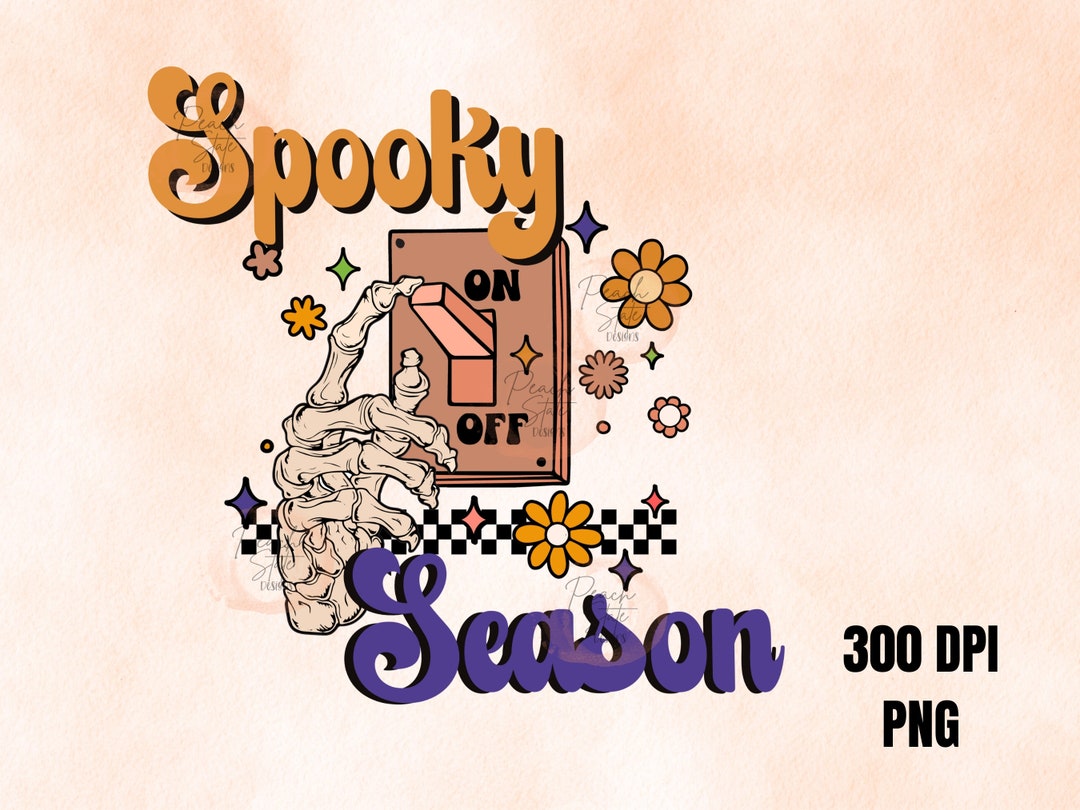 Spooky Season PNG, Halloween Png, Light Switch Png, Trendy Halloween ...