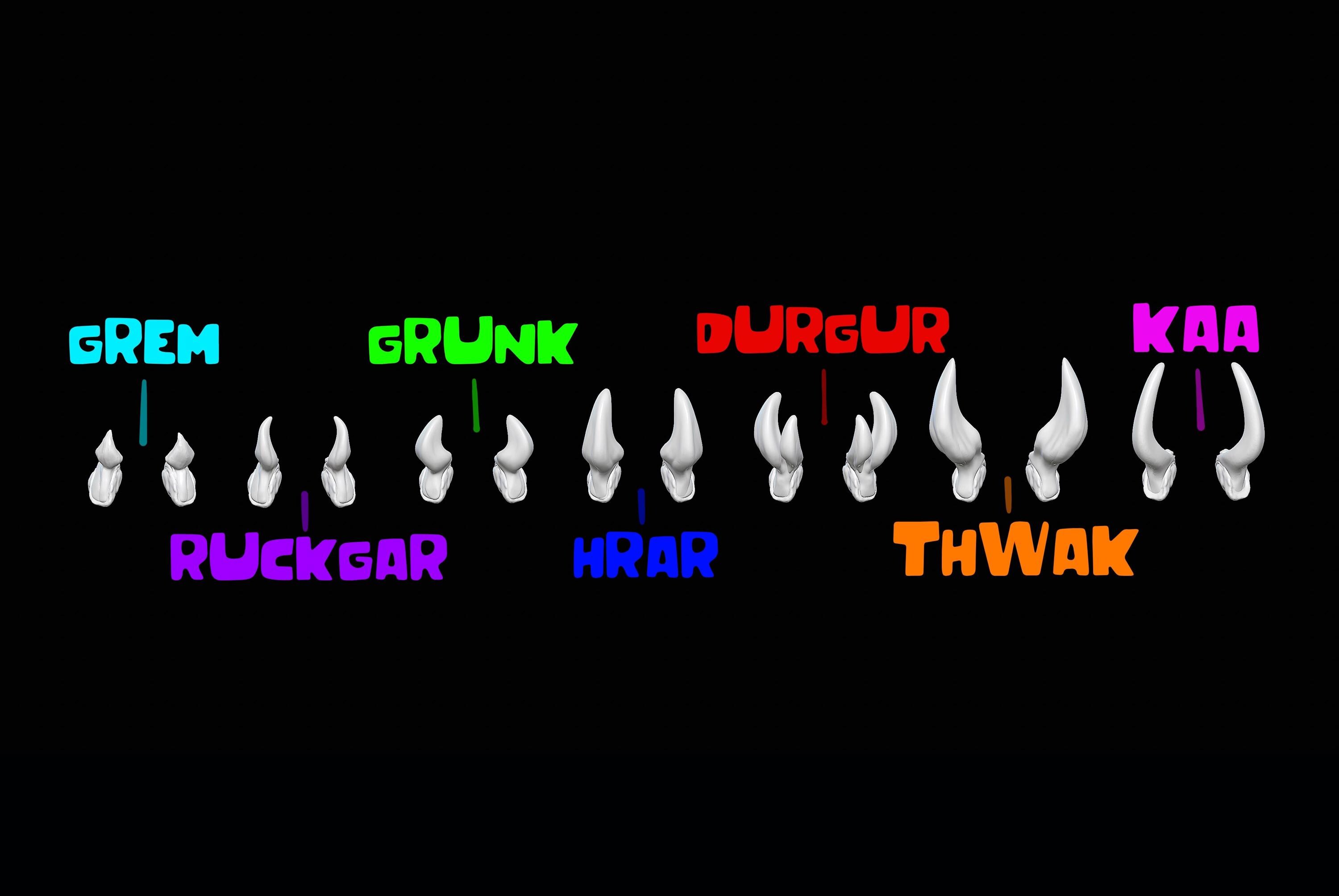 Chompers Tiny Goblin Tusks - Etsy