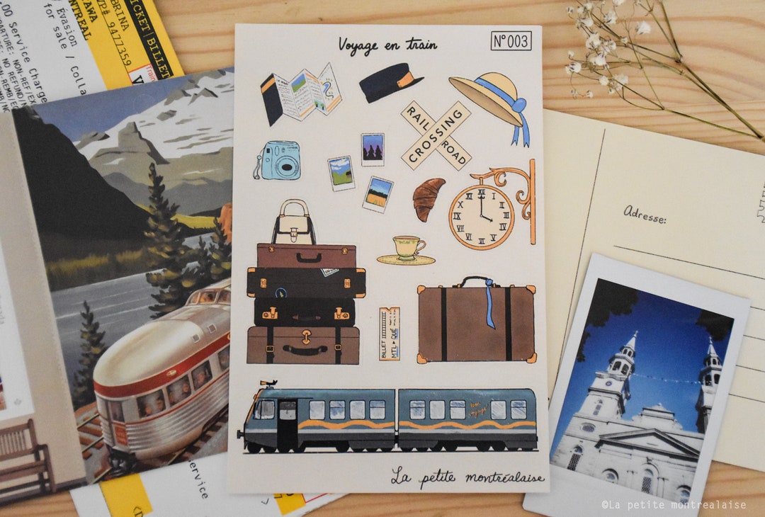 Train Travel Stickers | Vintage Railroad Stickers | Railway ...