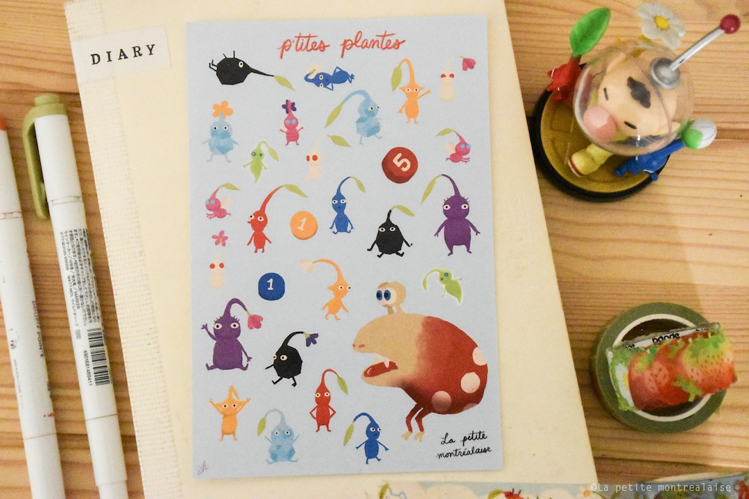 Pikmin Sticker Sheet | Pikmin Stickers | Pikmin 4 Nintendo Fan Art - Etsy
