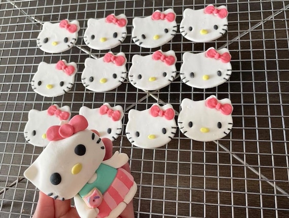 Hello Kitty Cupcake Toppers Square Editable Safari Cupcake Toppers