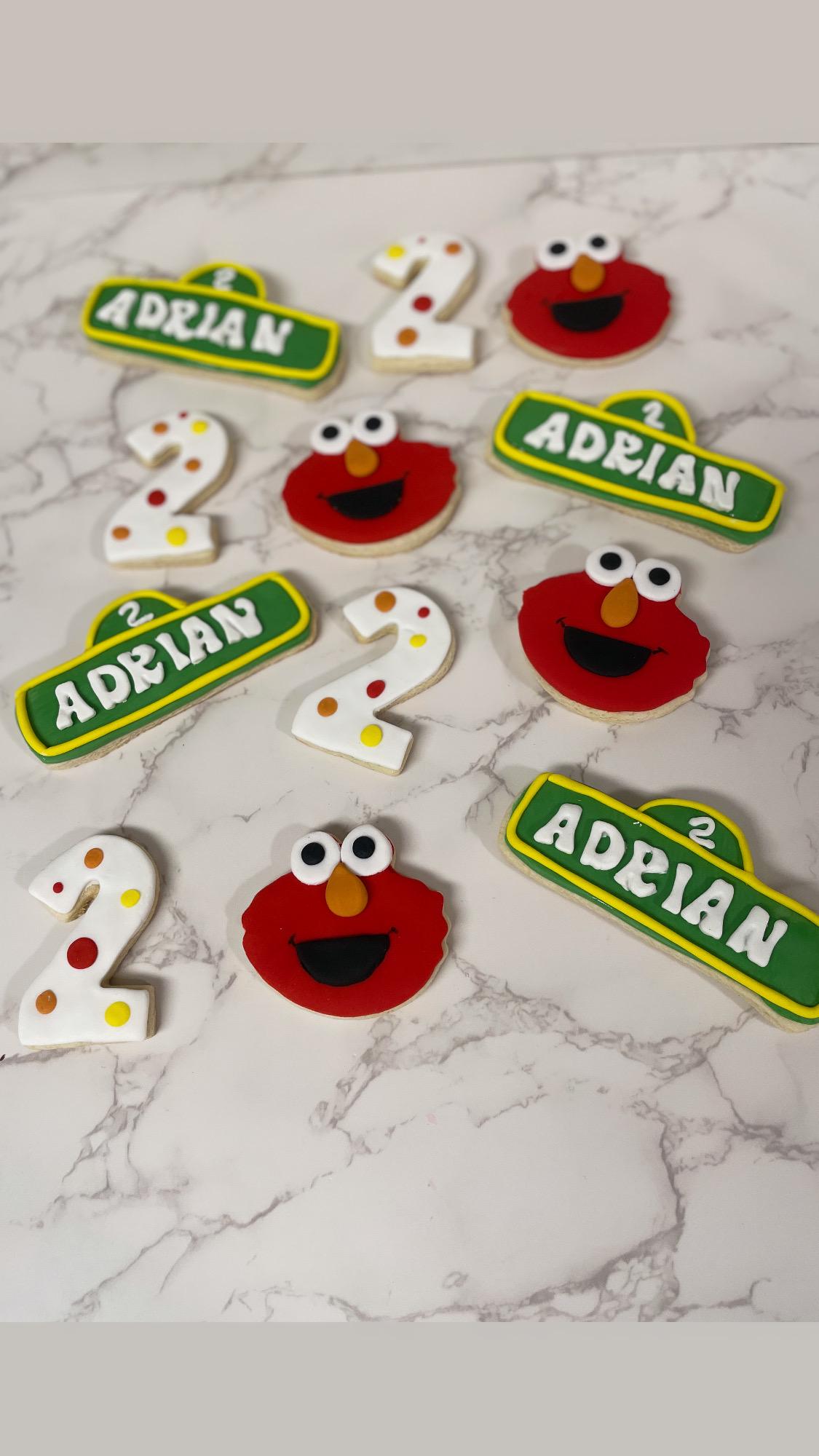 Sesame Street Elmo Cookies: Custom Sugar Cookies - Etsy