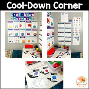 Cool-down Corner Posters and Reflection Pages: Calm-down Corner for ...
