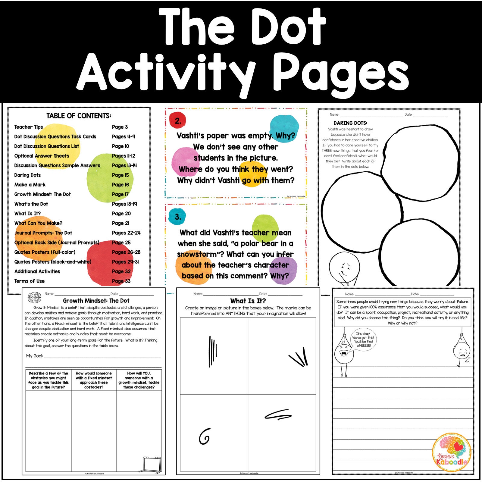 International Dot Day Activities for Kids: the Dot by Peter Reynolds ...