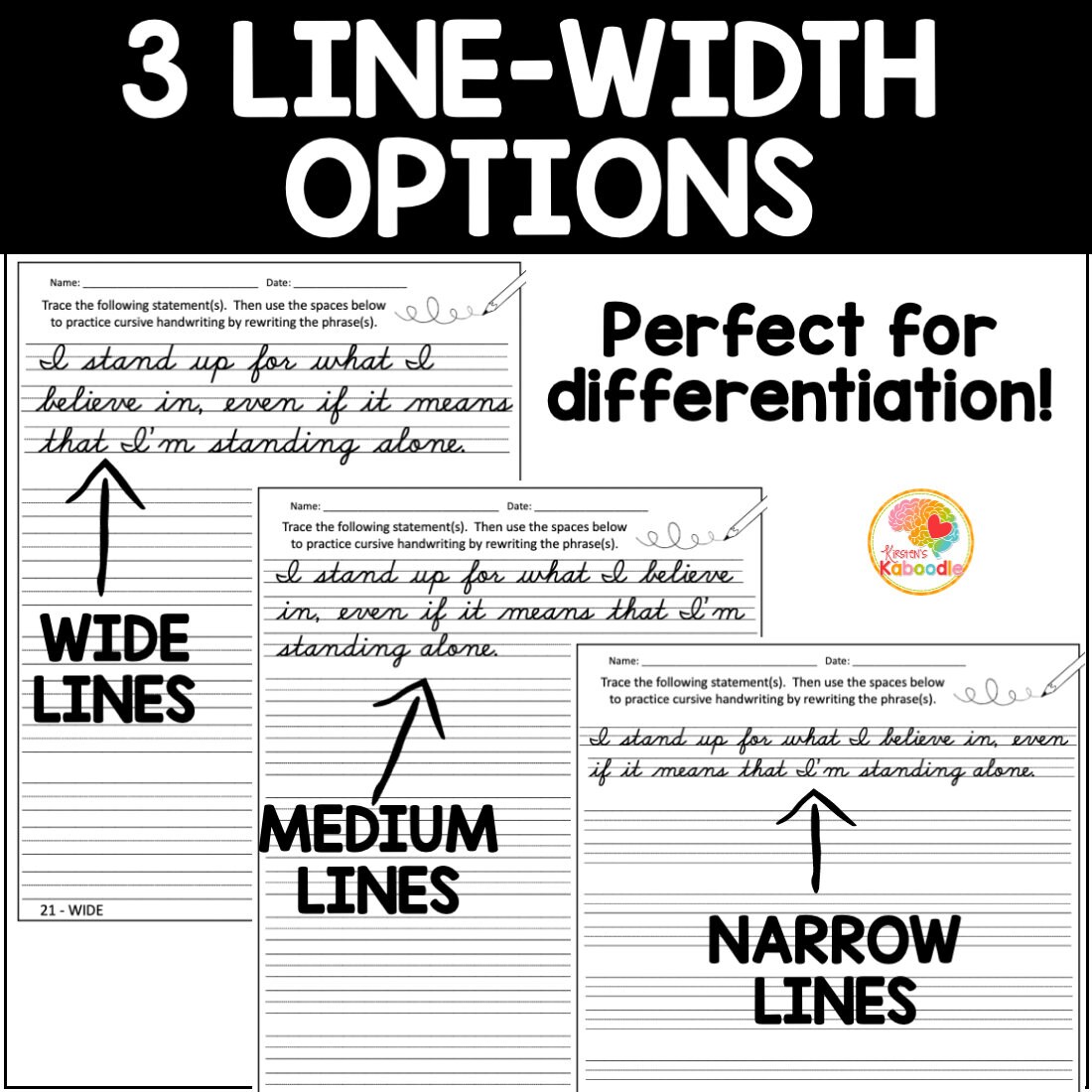 Cursive Handwriting Practice for Kids Using Positive Affirmations and ...