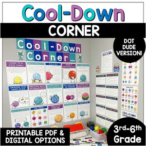 Cool-down Corner Posters and Reflection Pages: Calm-down Corner for ...