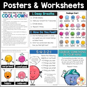 Cool-down Corner Posters and Reflection Pages: Calm-down Corner for ...