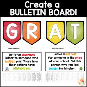 Gratitude Challenge Activities: Letter-writing for Thanksgiving and ...