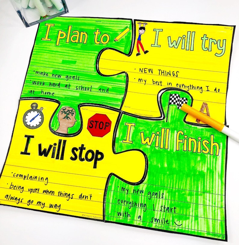 Puzzle Pieces Bulletin Board for Community Building: Back to School or ...