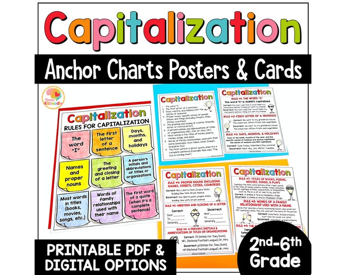 What Gets A Capital Anchor Chart - Etsy