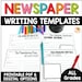 Editable Student Newspaper Article Templates Graphic Organizers for ANY ...