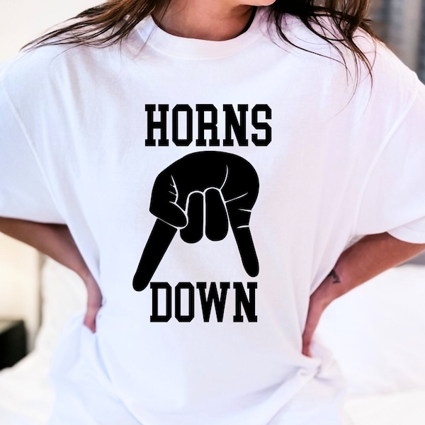 Horns Down Shirt - Etsy