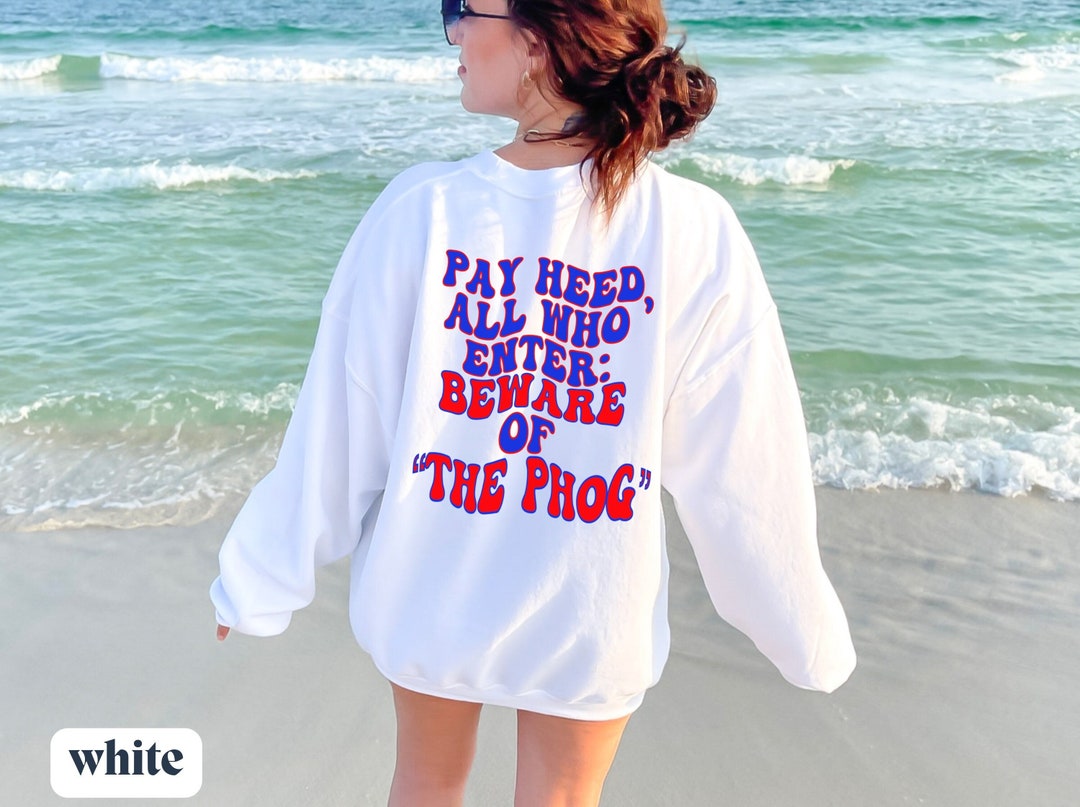 Pay Heed All Who Enter: Beware the Phog Crewneck, Kansas Sweatshirt ...