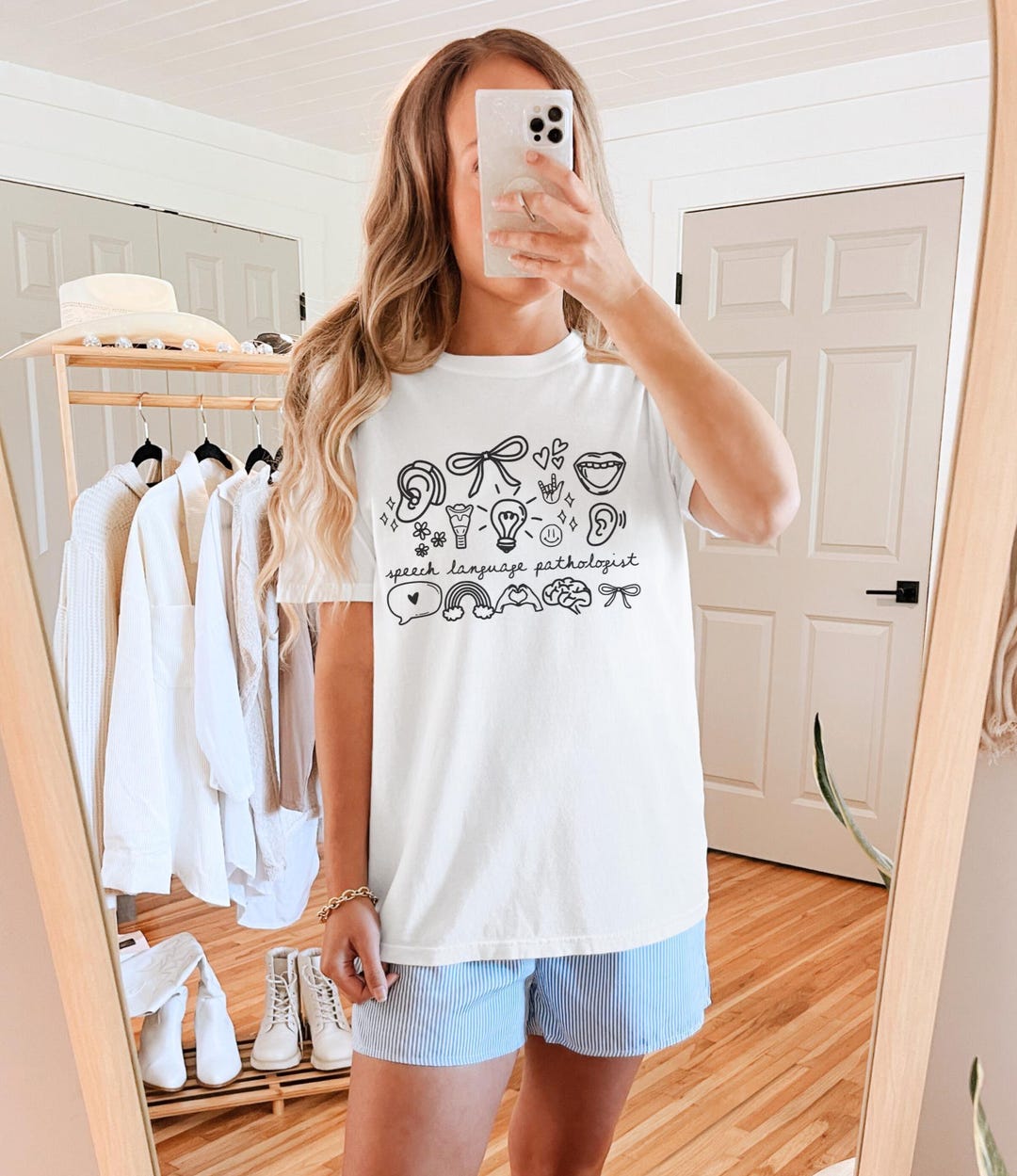 Comfort Colors® Speech Language Pathologist Doodle Collage Shirt ...