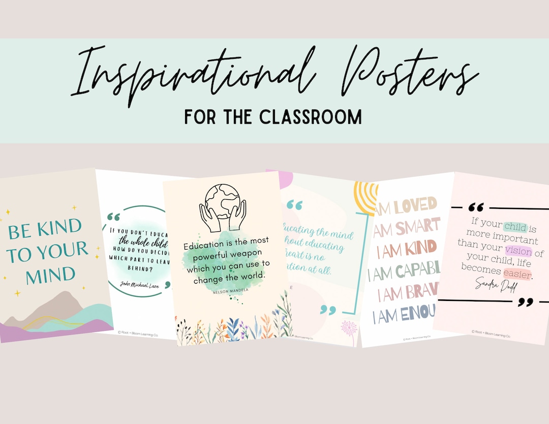 Inspirational Posters for the Classroom - Etsy