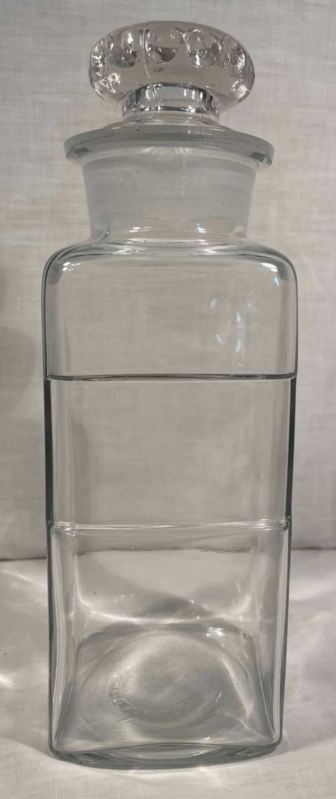 Vintage Drug Store Apothecary Jar Clear Glass With Lid - Etsy