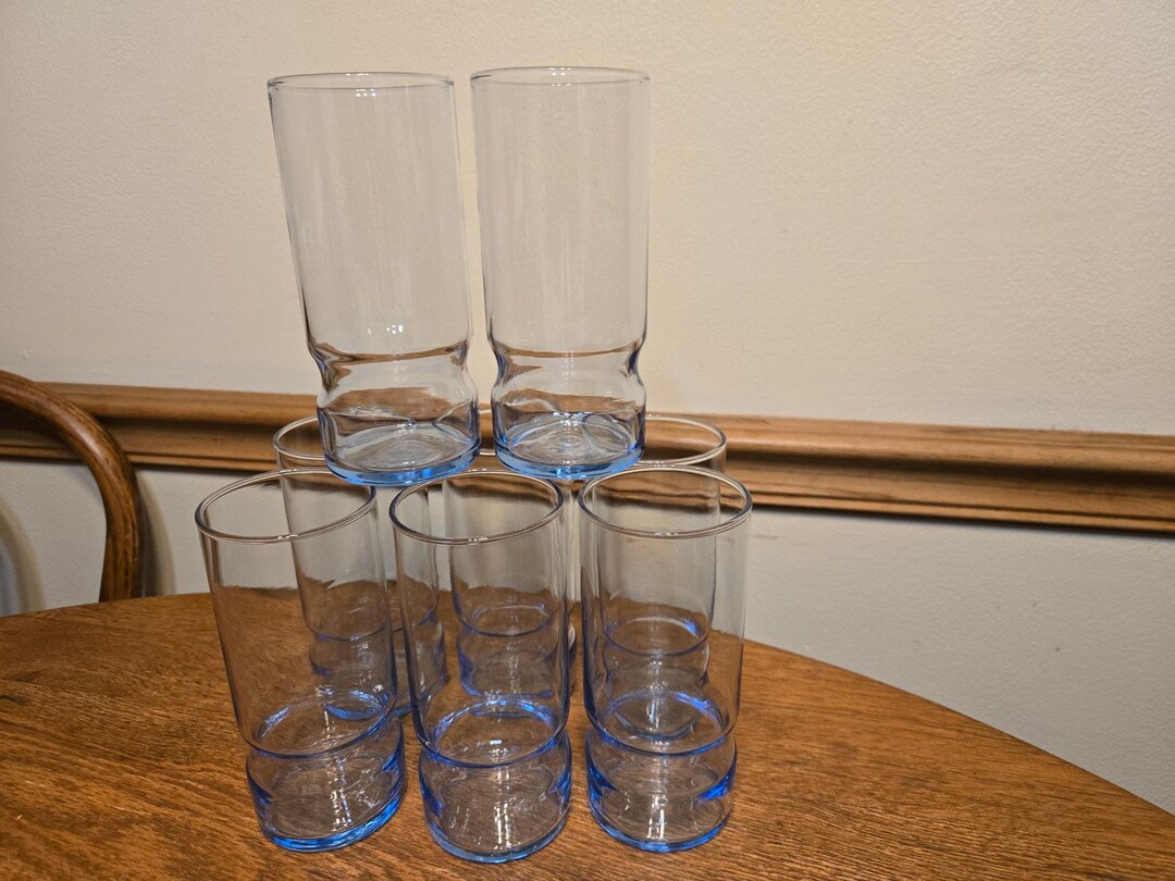 Libbey Light Blue Coolers 5 3/4” – 12 Oz Set of 8 Tumblers - Etsy